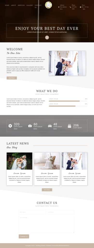 Wedding Website Template – Wedding Website Template By BricksTemplates.io